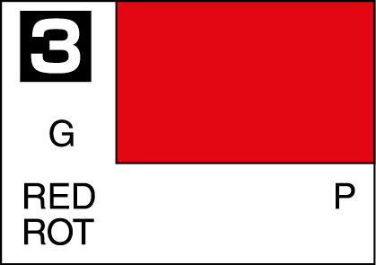 Mr Color Paint Red 10ml # C003 | GSi-C-003 | Gunze Sangyo (Mr Hobby)