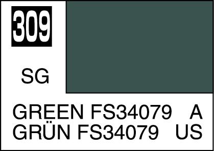 Mr Color Paint Green FS34079 10ml # C309 | GSi-C-309 | Gunze Sangyo (Mr ...