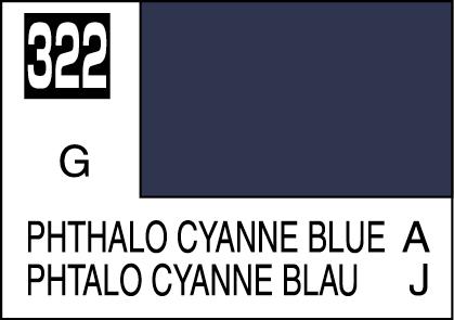 Mr Color Paint Phthalo Cyanne Blue 10ml # C322 | GSi-C-322 | Gunze ...