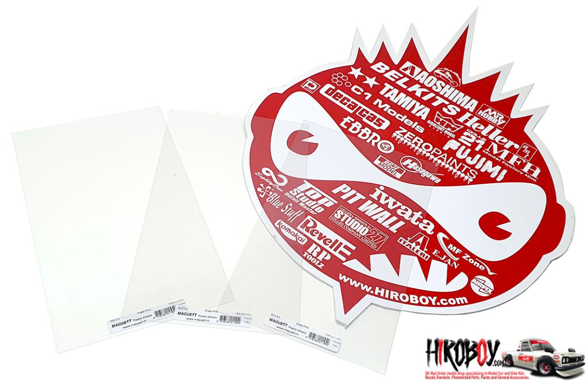 0.4mm Thick Clear PVC / Plastic Card Sheet 194x320mm | M602-03 | Zero ...