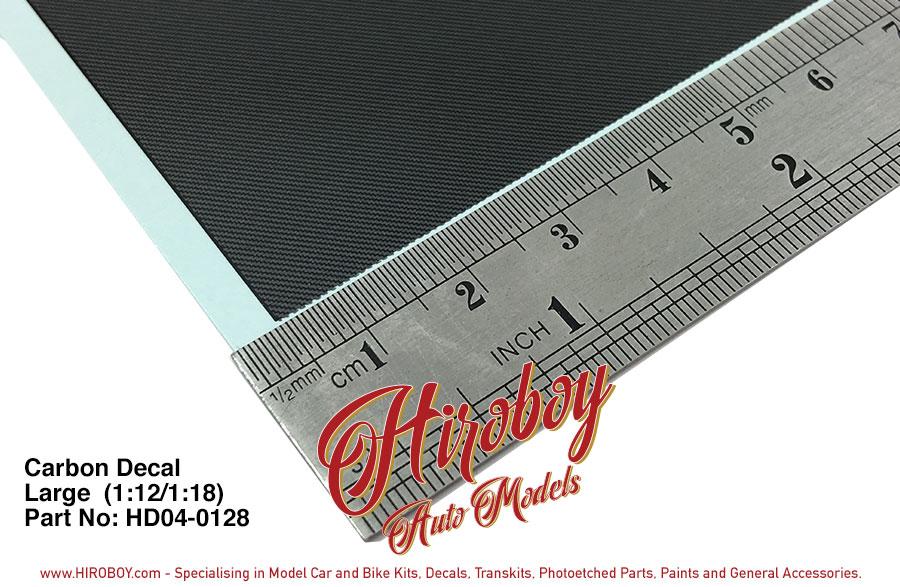 1:12/1:18 Carbon Decal Sheet (Large) | HD04-0128 | Hobby Design
