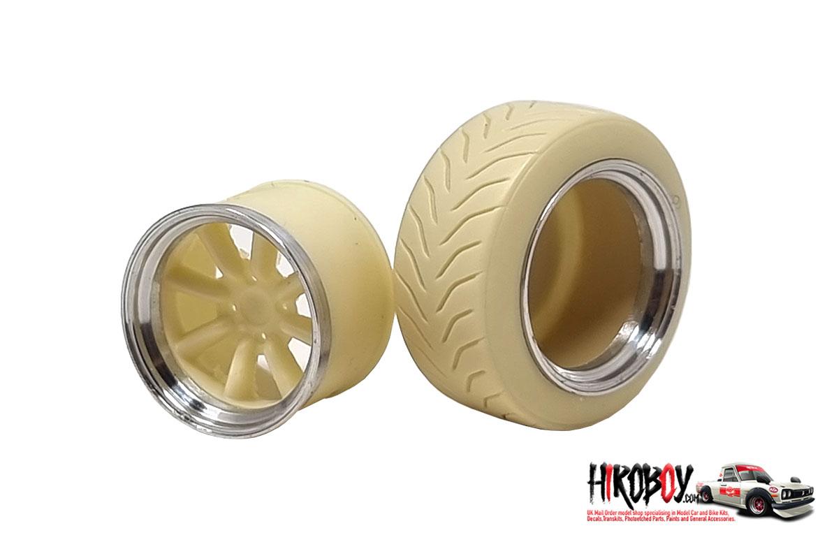 1:24 16" RS Watanabe 8 Spoke Wheels (set of 4) | SRP-027 | Studio Rosso