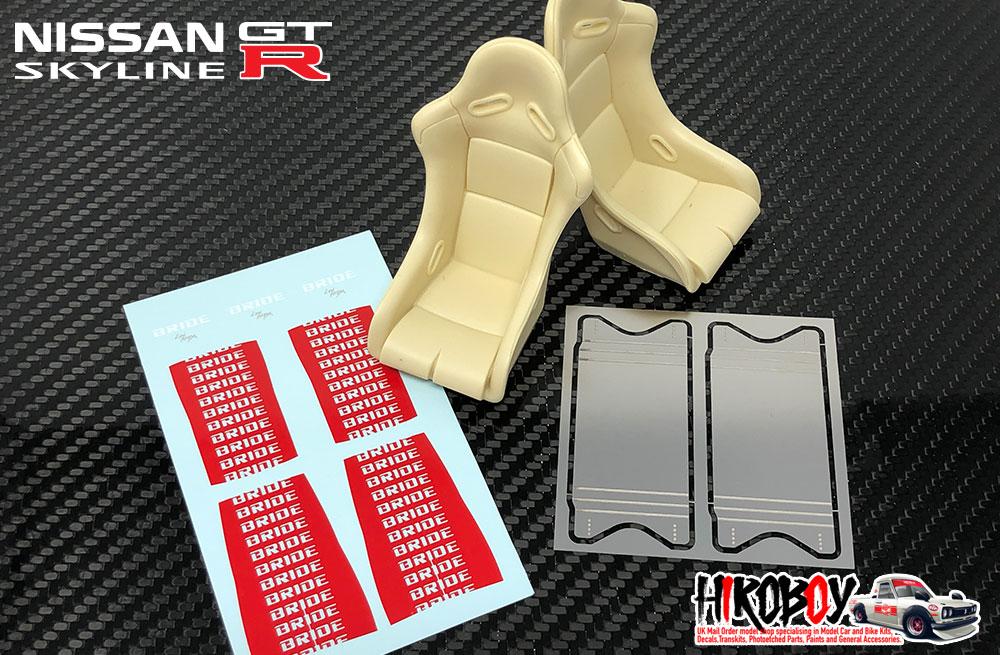 1:12 Bride Bucket Seats (Red) for Fujimi Nissan Skyline R32 GT-R | SR ...
