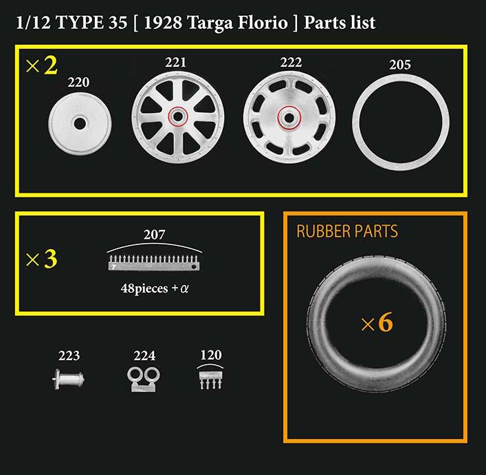 1:12 Bugatti Type 35 (1928 Targa Florio) Full Detail Multi-Media Kit ...