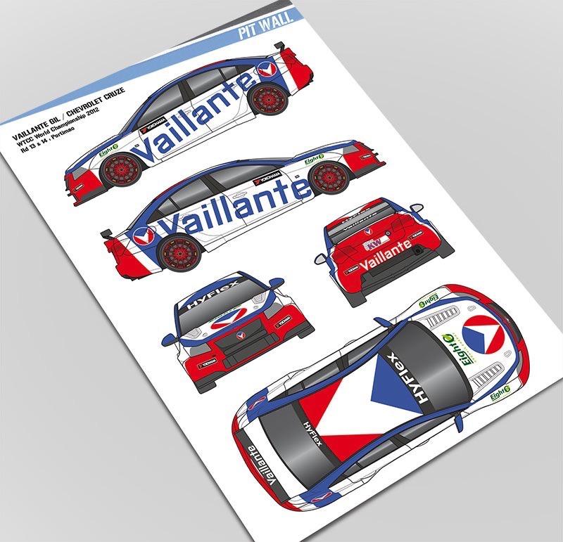 1:24 Chevrolet Cruze WTCC Vaillante Gil 2012 Decals | PW-24D-012 | PitWall