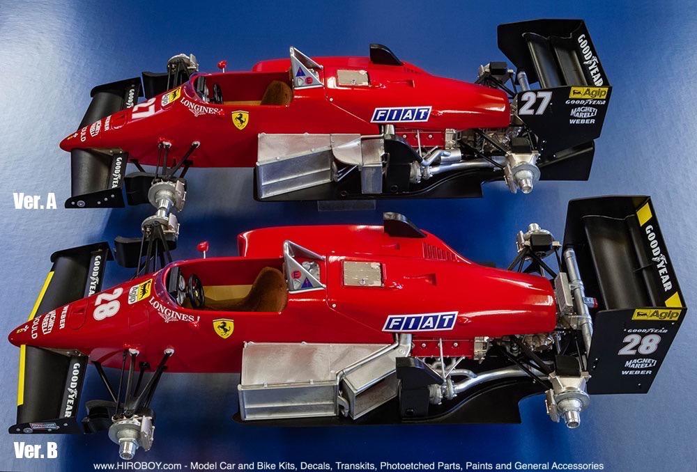 1:12 Ferrari 156/85 Ver.A : 1985 Rd.5 Canadian GP #27 M.Alboreto / #28 ...