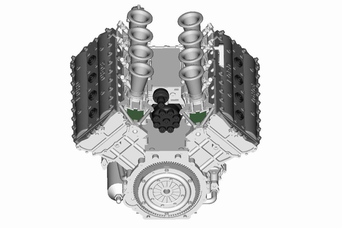 1:12 DFV Engine Kit | MFH KE003 | Model Factory Hiro