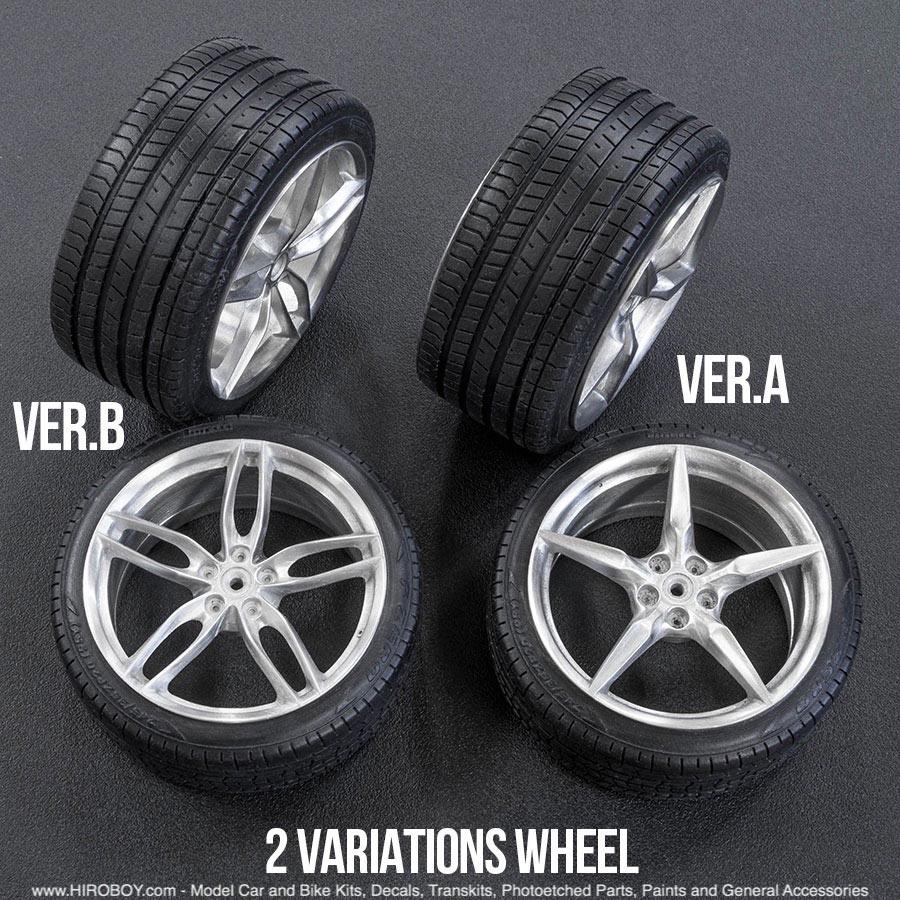 1:12 Ferrari 488 GTB (Curbside Kit) Ver.B : 10-Spoke Wheel Model | MFH ...