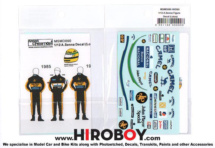 1:12 Figure Decal Ayrton Senna (Lotus) | MSMD090 | MSM Creation