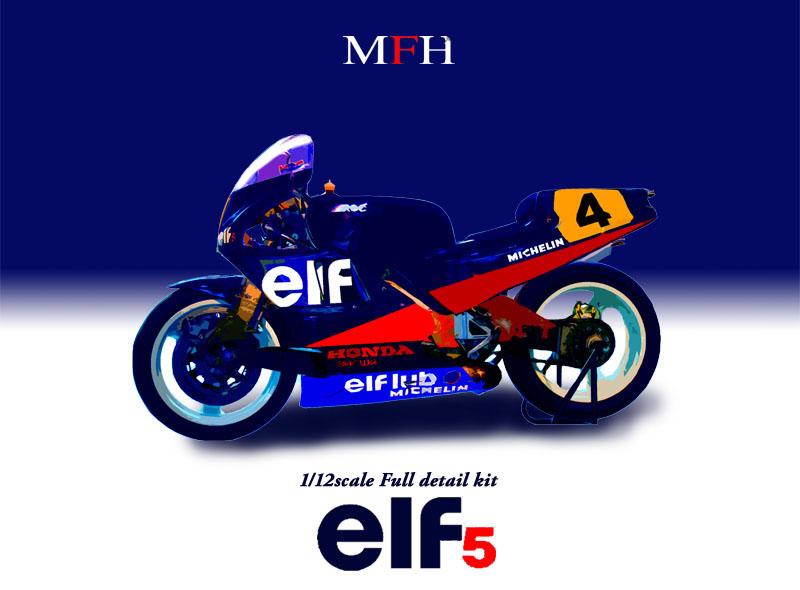 1:12 Honda Elf 5 #4 Ron Haslam Full Detail Multi-Media Model Kit | MFH ...