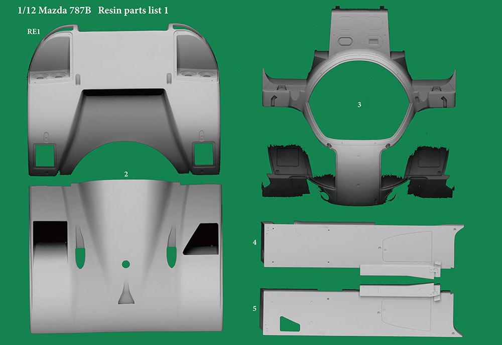 1:12 Mazda 787B Full Detail Multi Media Kit | MFH K628 | Model Factory Hiro