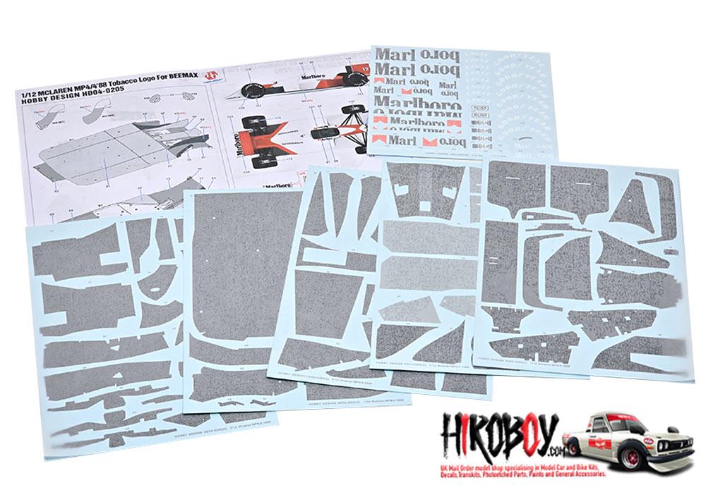 1:12 Mclaren MP4/4 1988 M Decals for Beemax BX12002 | HD04-0205 | Hobby ...