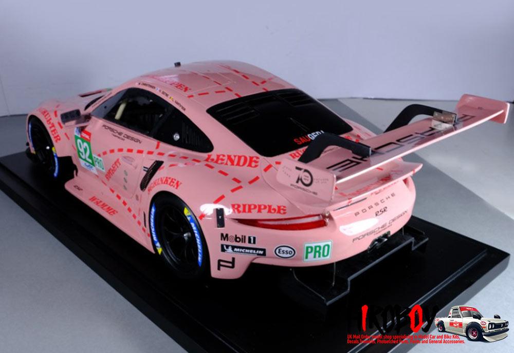 1:12 Porsche 911 RSR n°92 Le Mans 2018 (Pink Pig) Model Kit | P1208K ...