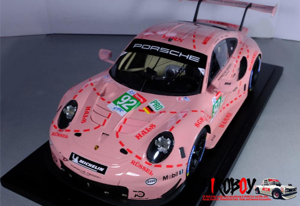 1:12 Porsche 911 RSR n°92 Le Mans 2018 (Pink Pig) Model Kit | P1208K ...