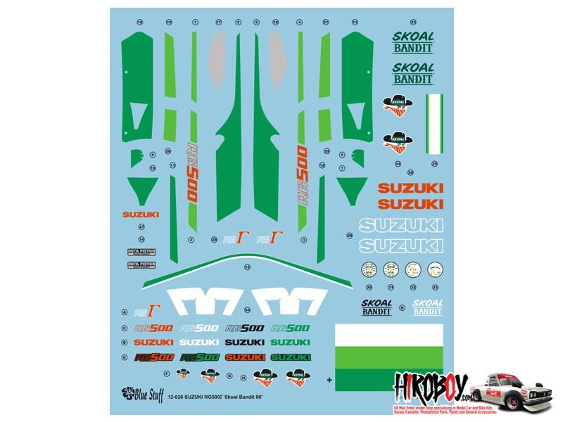 1:12 Suzuki RG500 Skoal Bandit 1986 Decals for Hasegawa | BS-12026 ...
