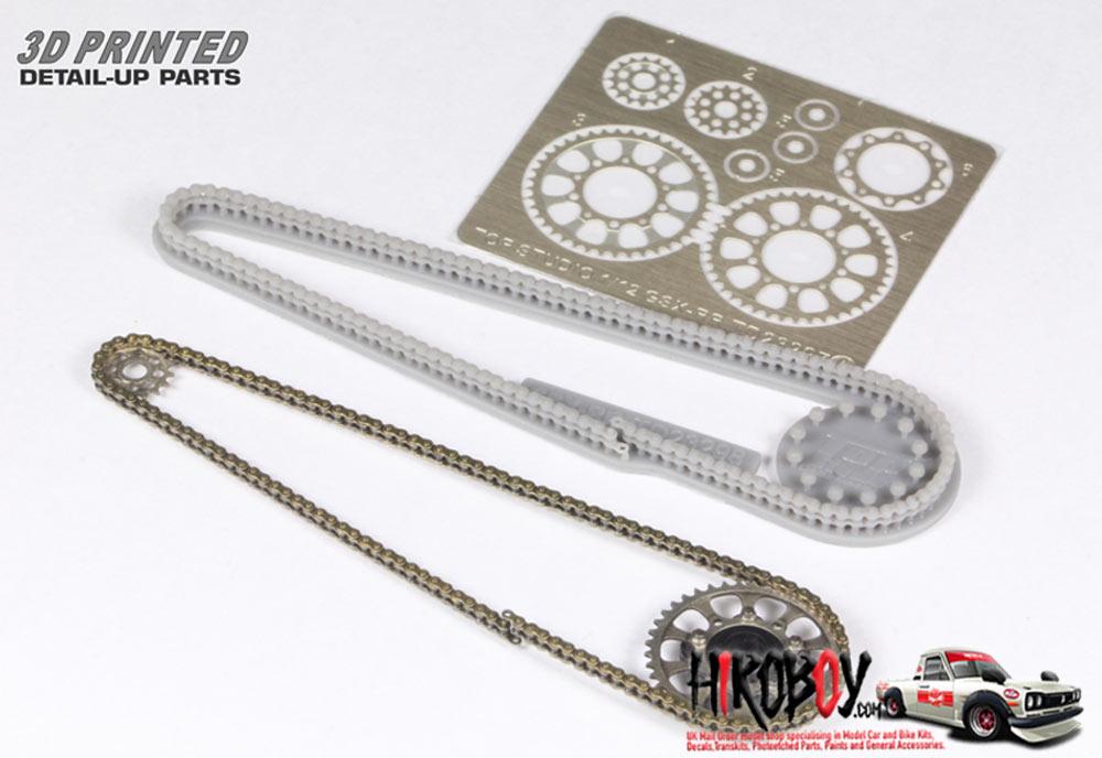 1:12 Team Suzuki ECSTAR GSX-RR 3D Printed Chain Set (Tamiya 14139 ...