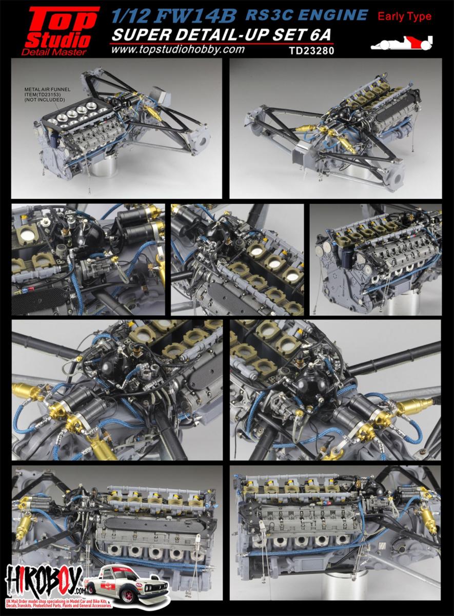1:12 Williams FW14B Super Detail-up Set 6A - Engine RS3C (Early Type ...