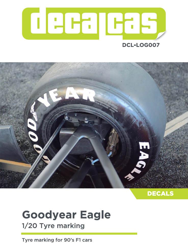 1:20 Goodyear Eagle Tyre Decals white | DCL-LOG007 | Decalcas