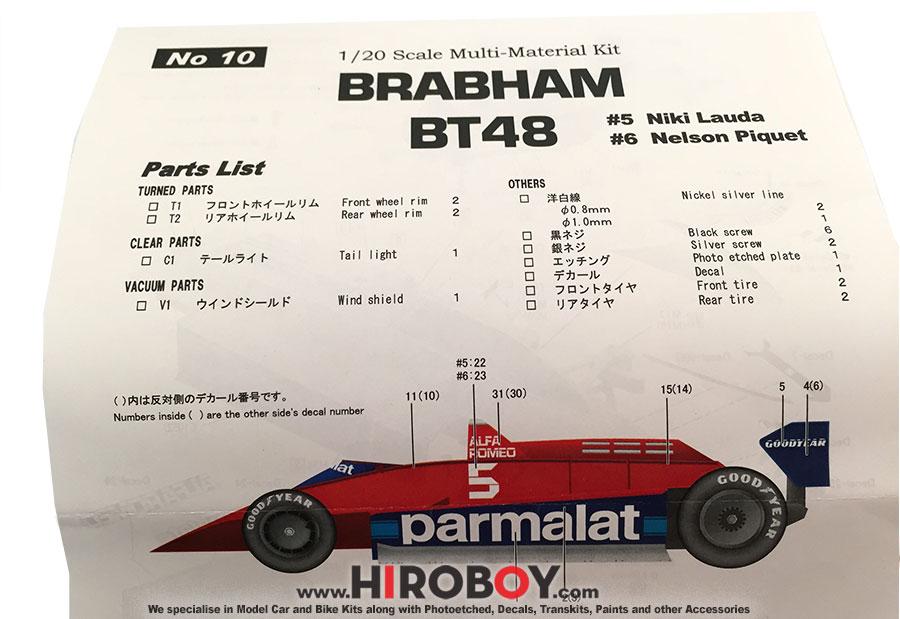 1:20 Brabham BT48 Niki Lauda - Nelson Piquet Multi-Media Kit | MFH-F-4 ...