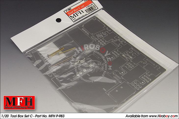 1:20 F1 Pit Scene "Tool Box Set C" - P983 | MFH P983 | Model Factory Hiro