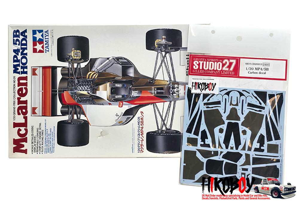1:20 1990 McLaren MP4/5B Honda + Studio 27 Decals | TAM20026 | Tamiya