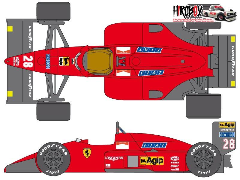 1:24 Ferrari F187 Sponsor Decal Set (for Protar) | SHK-D371 | Shunko Models