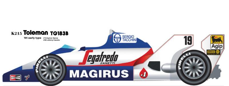 1:20 Toleman TG183B Early version Full detail Multi-Media Model Kit ...