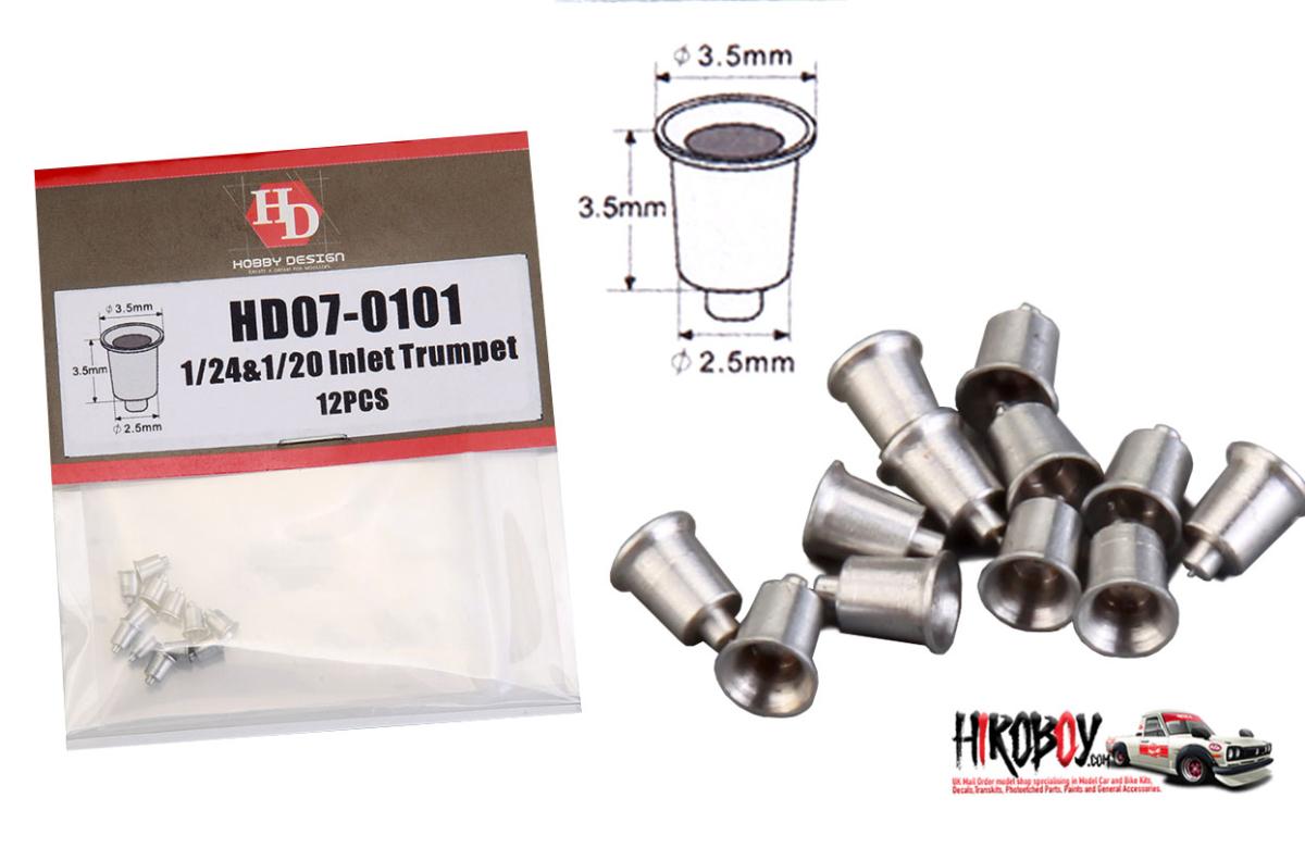 1:24 & 1:20 Inlet Trumpet (12pcs) | HD07-0101 | Hobby Design