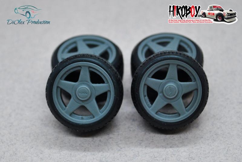 1:24 15" Wheels AZEV A with Stance Tyres | DP-W24125 | Diolex Production
