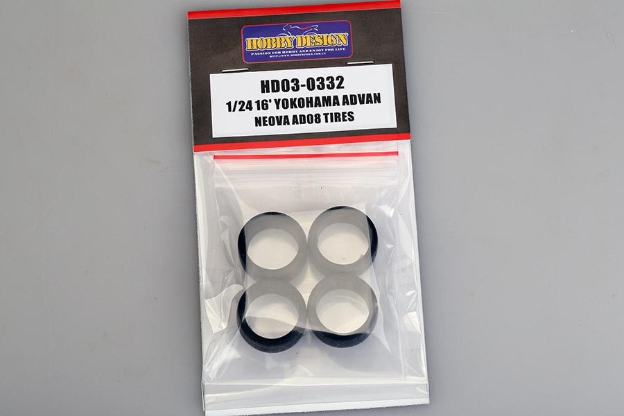 1:24 16" Yokohama Advan Neova AD08 Tyres | HD03-0332 | Hobby Design