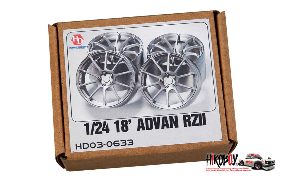 1:24 18" ADVAN RZ11 Wheels (Resin) | HD03-0633 | Hobby Design