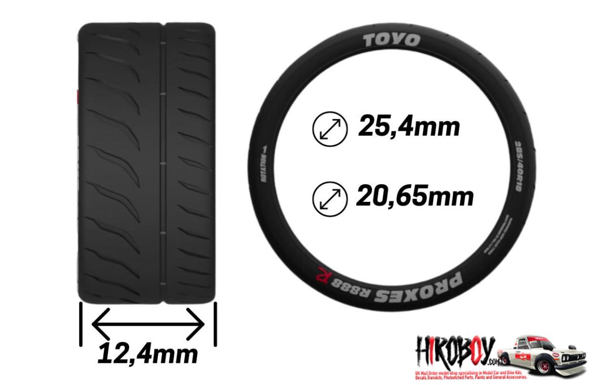 1:24 18" Ocean MK18 Wheels & Tyres | YMPRIM18 | yamamotomodel