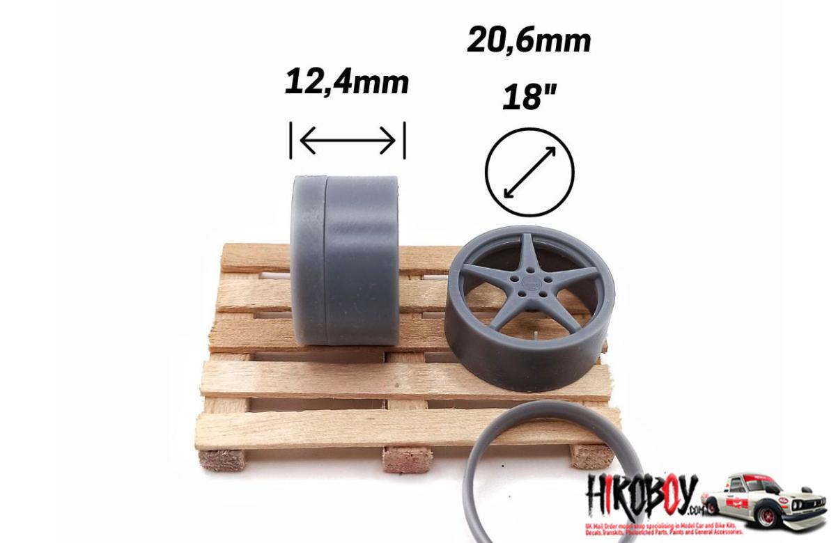 1:24 18" Ocean MK18 Wheels & Tyres | YMPRIM18 | yamamotomodel