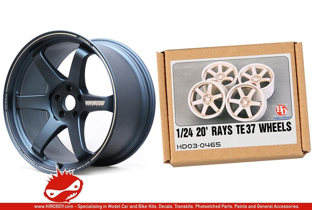 1:24 20" Rays Volk Racing TE37 Resin Wheels | HD03-0465 | Hobby Design