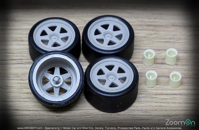 1:24 18'' SSR Hasemi Prot-S Wheels and Tyres | ZR018 | ZoomOn