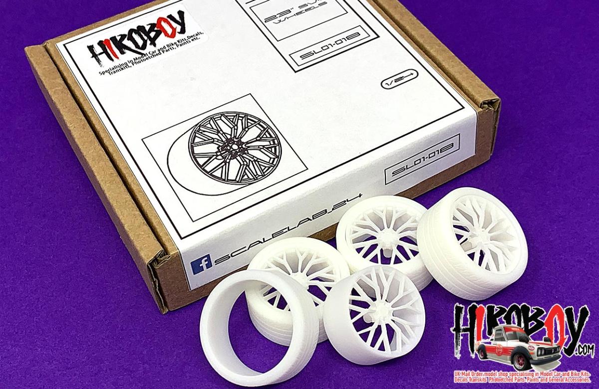 1:24 23" Savini SV-F2 Flow Form Wheels and Resin Tyres | SL01-018 ...