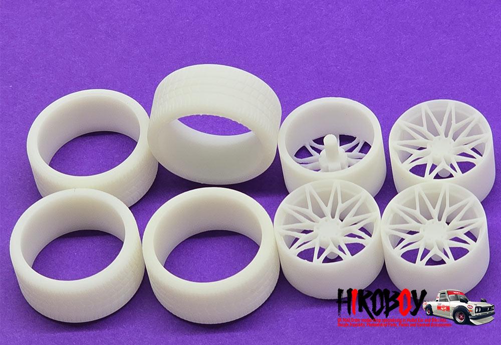 1:24 21" Laguna Seca Wheels and Resin Tyres | SL01-024 | ScaleLab_24