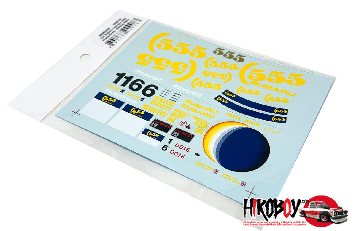 1:24 555 Decals for Subaru Impreza Beijing Rally 1994 Richard Burns ...