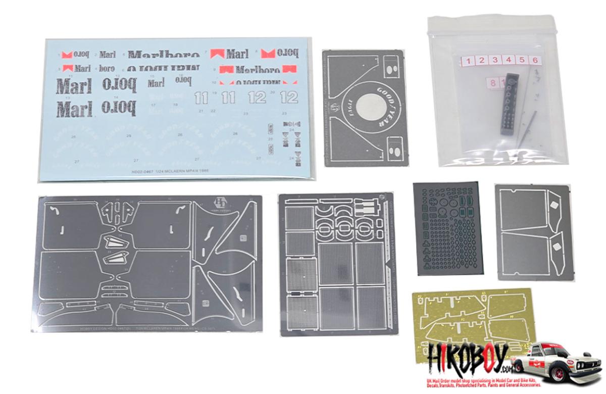 1:24 McLaren MP4/4 Detail Set for For MENG (CS-007) | HD02-0467 | Hobby Design