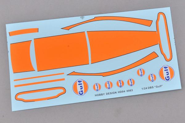 1:24 Aston Martin DBS "Gulf" Logo Decals | HD04-0063 | Hobby Design