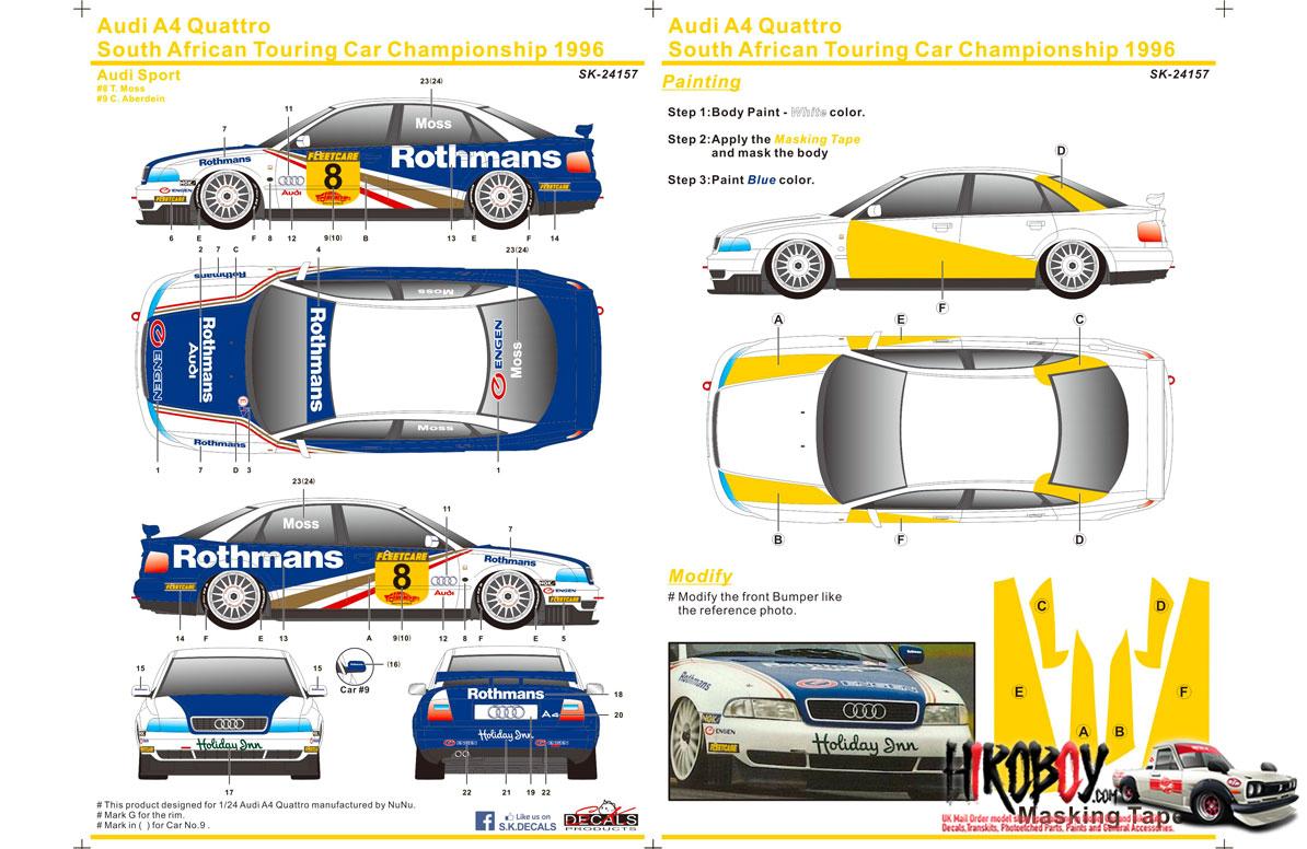 1:24 Audi A4 Quattro Audi Sport Team sponsored by Rothmans - South ...