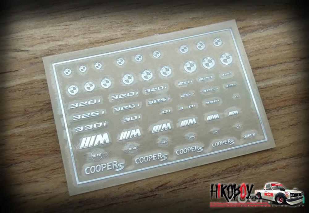 1:24 BMW Logo Metal Decals | ZD024 | ZoomOn