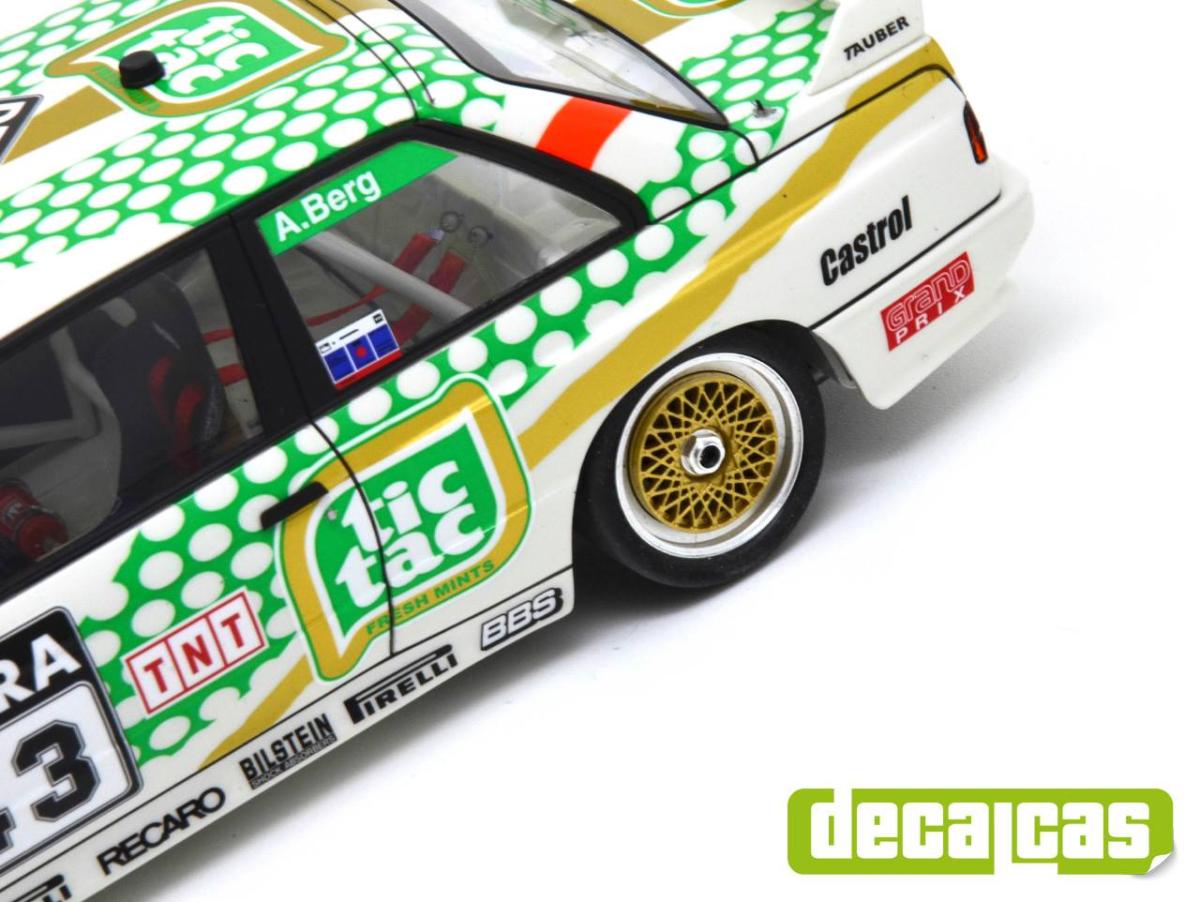 1:24 BMW M3 E30 Tic Tac Tauber Team DTM 1991 Decals | DCL-DEC005 | Decalcas