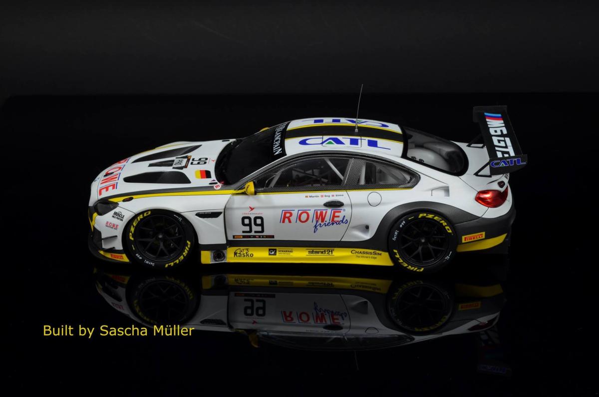 1:24 BMW M6 GT3 ROWE Racing Team Model Kit by Platz | PLZPN24001 | NUNU