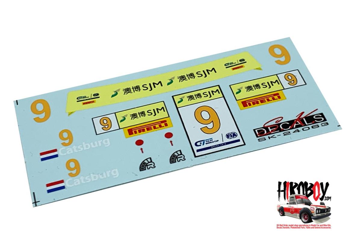 1:24 BMW M6 GT Macau 16 Option Decals (Nunu) | SK-24063 | S.K. Decals