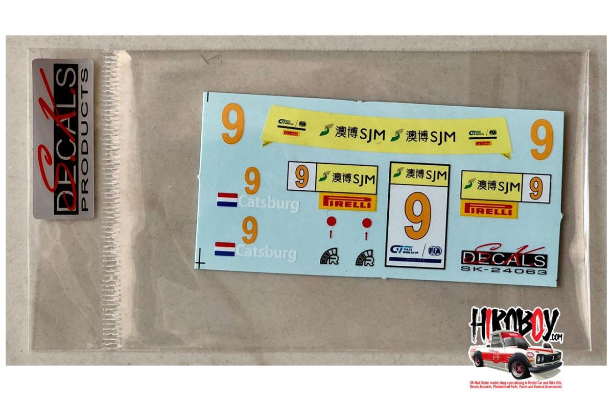 1:24 BMW M6 GT Macau 16 Option Decals (Nunu) | SK-24063 | S.K. Decals