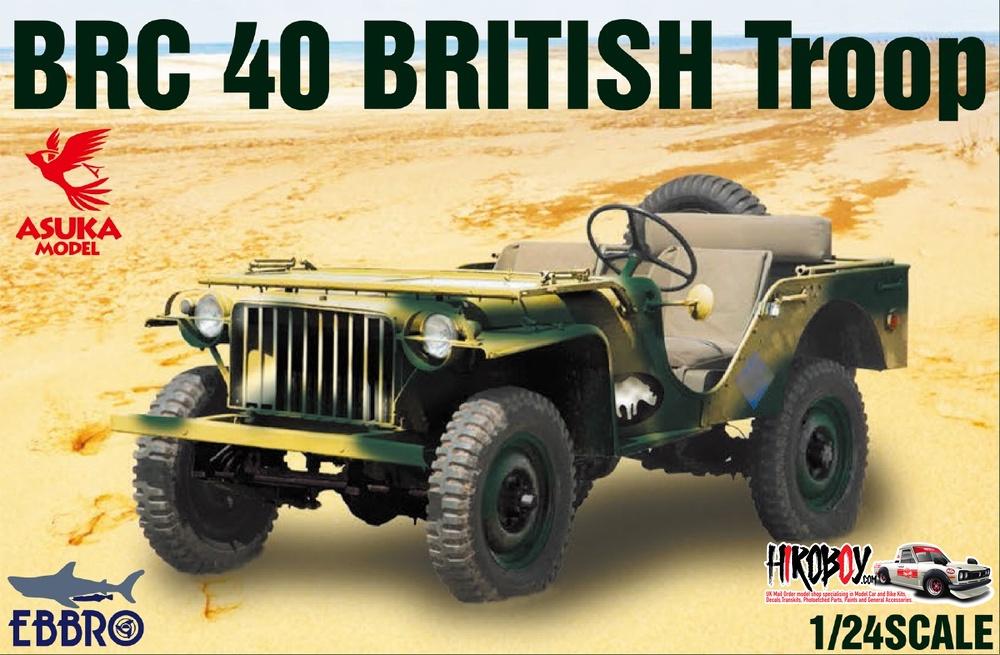 1:24 WWII Bantam BRC-40 Jeep British Troop by Ebbro | E25018 | Ebbro