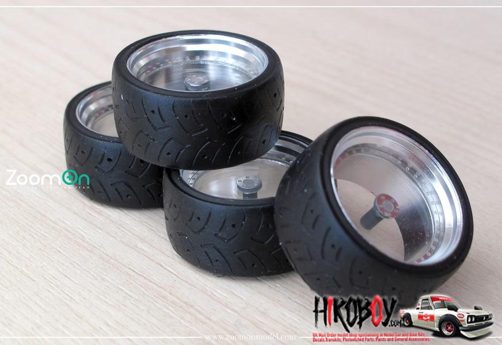 1:24 Transparen Rim & Tyre Set | ZR144 | ZoomOn