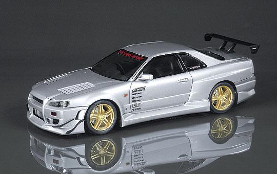1:24 C-West Nissan Skyline R34 GT-R | AOS-041017 | Aoshima
