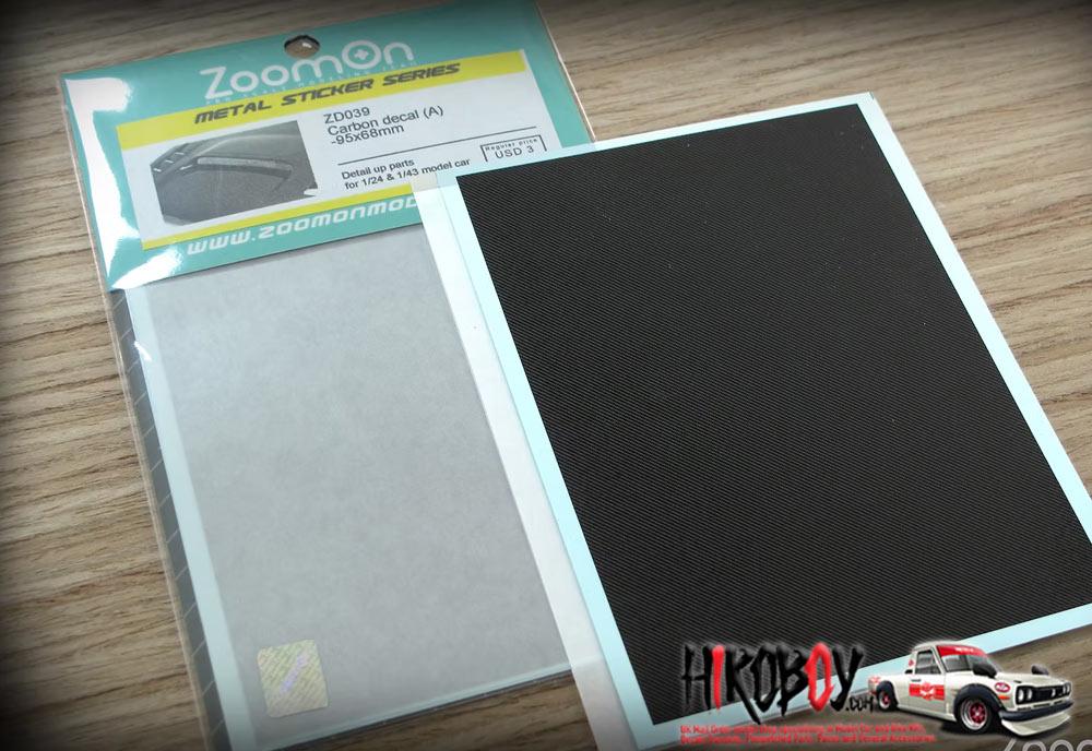 1:24 Carbon Fiber Decal - Twill Weave | ZD039 | ZoomOn